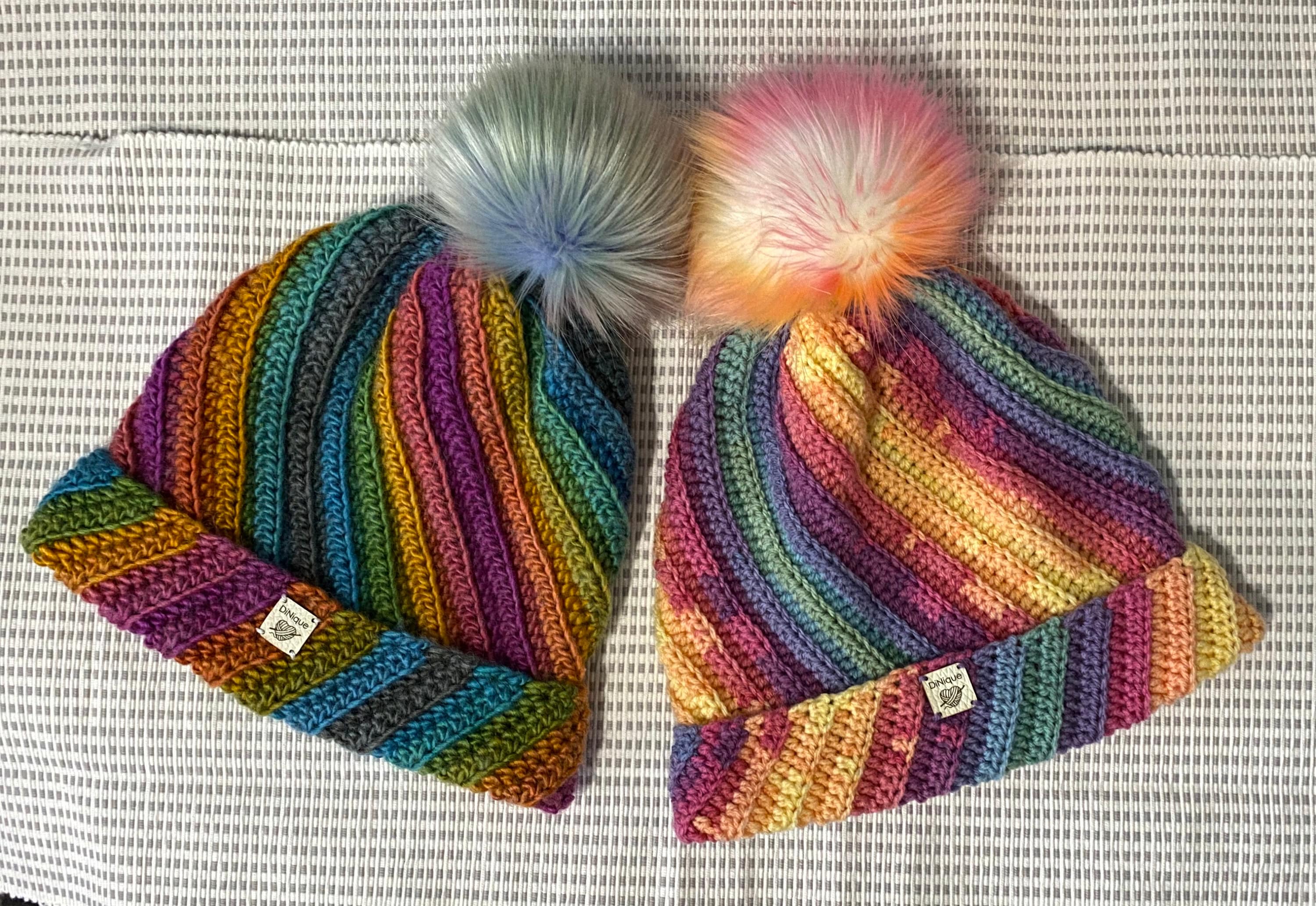 Rainbow Swirl Hat Digital Crochet Pattern - Etsy