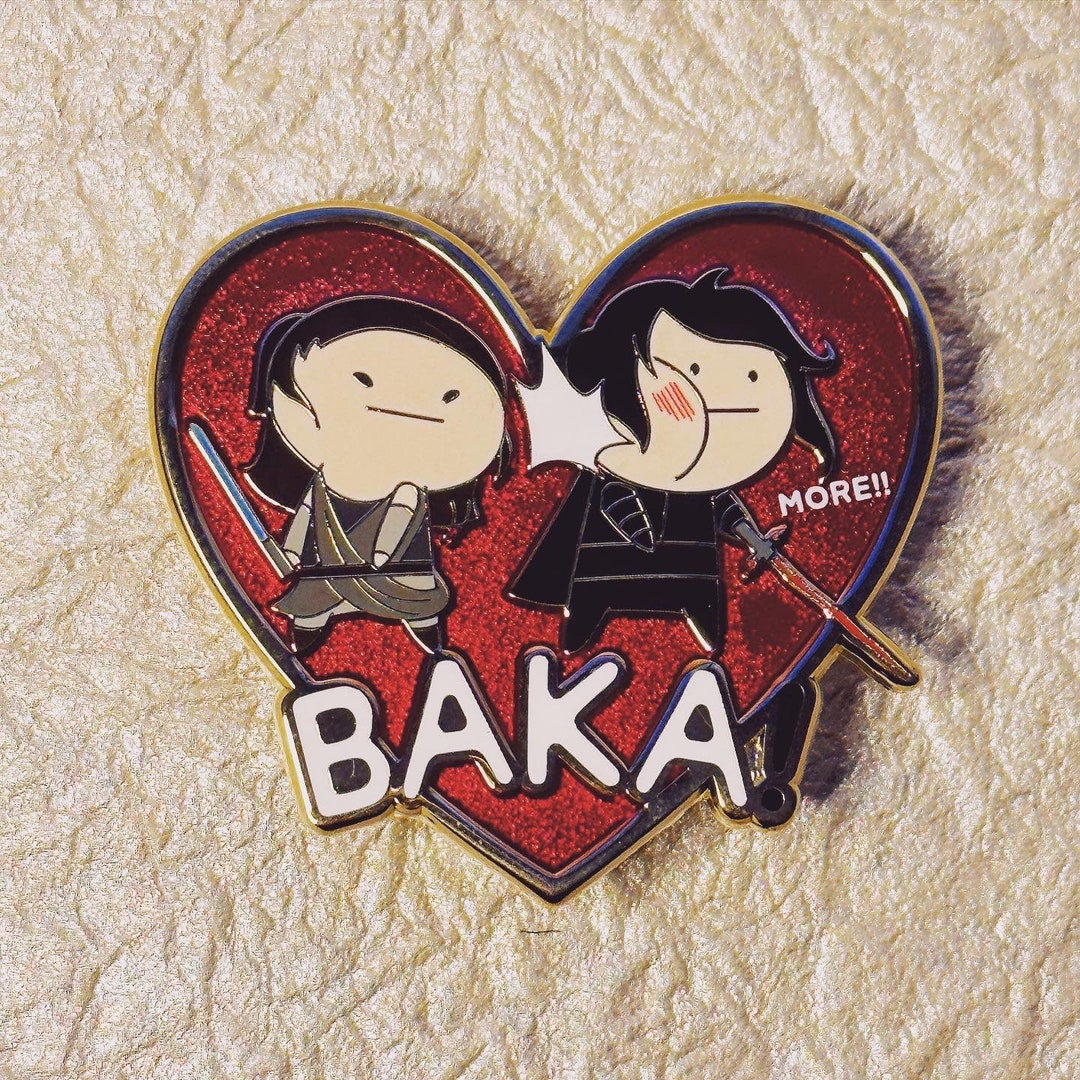 BAKA Reylo Hard Enamel Star Wars Pin Rey and Kylo Ren Ben Solo - Etsy