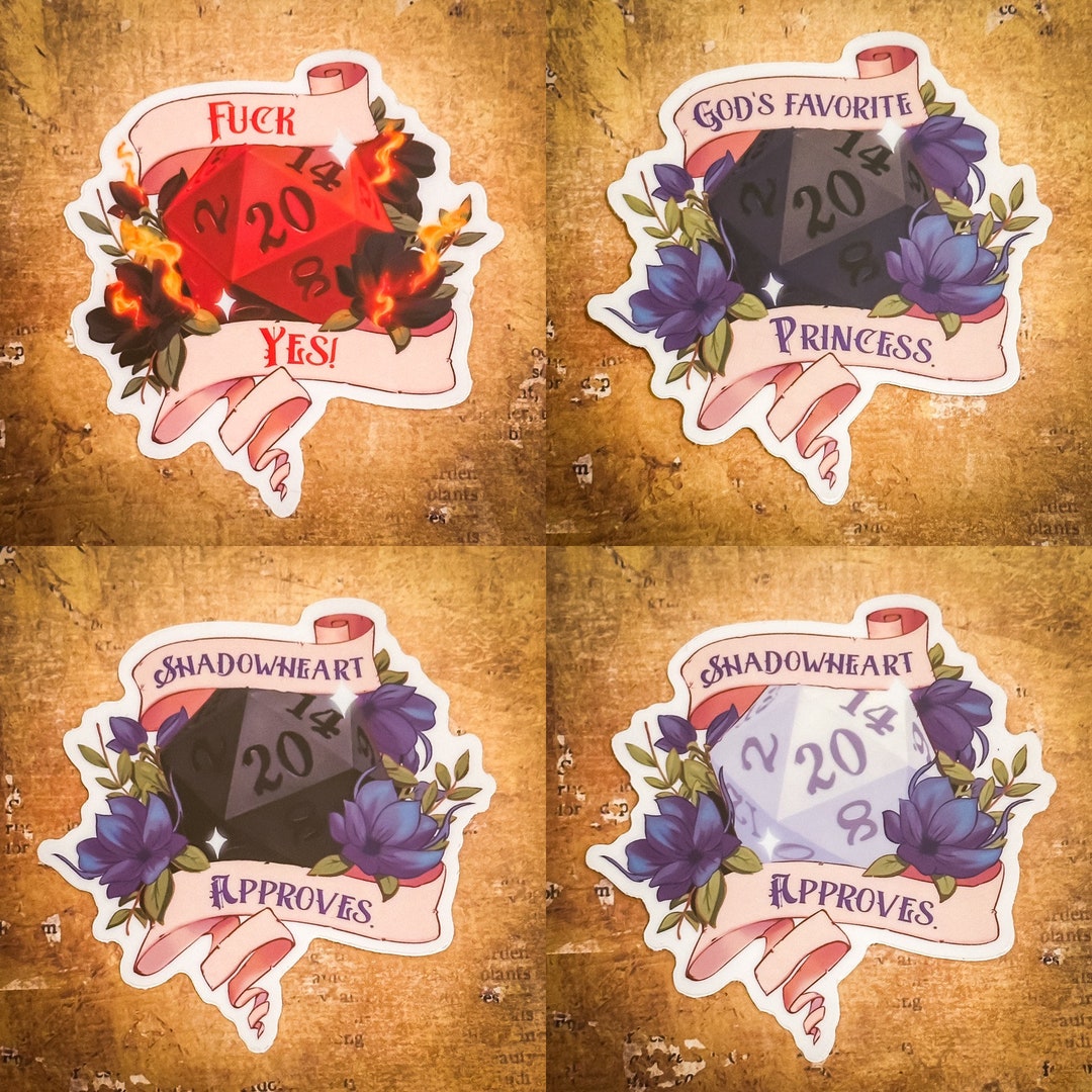 Dungeons and Dragons D20 Dice Vinyl Sticker Decal Nerd Geek Gift ...