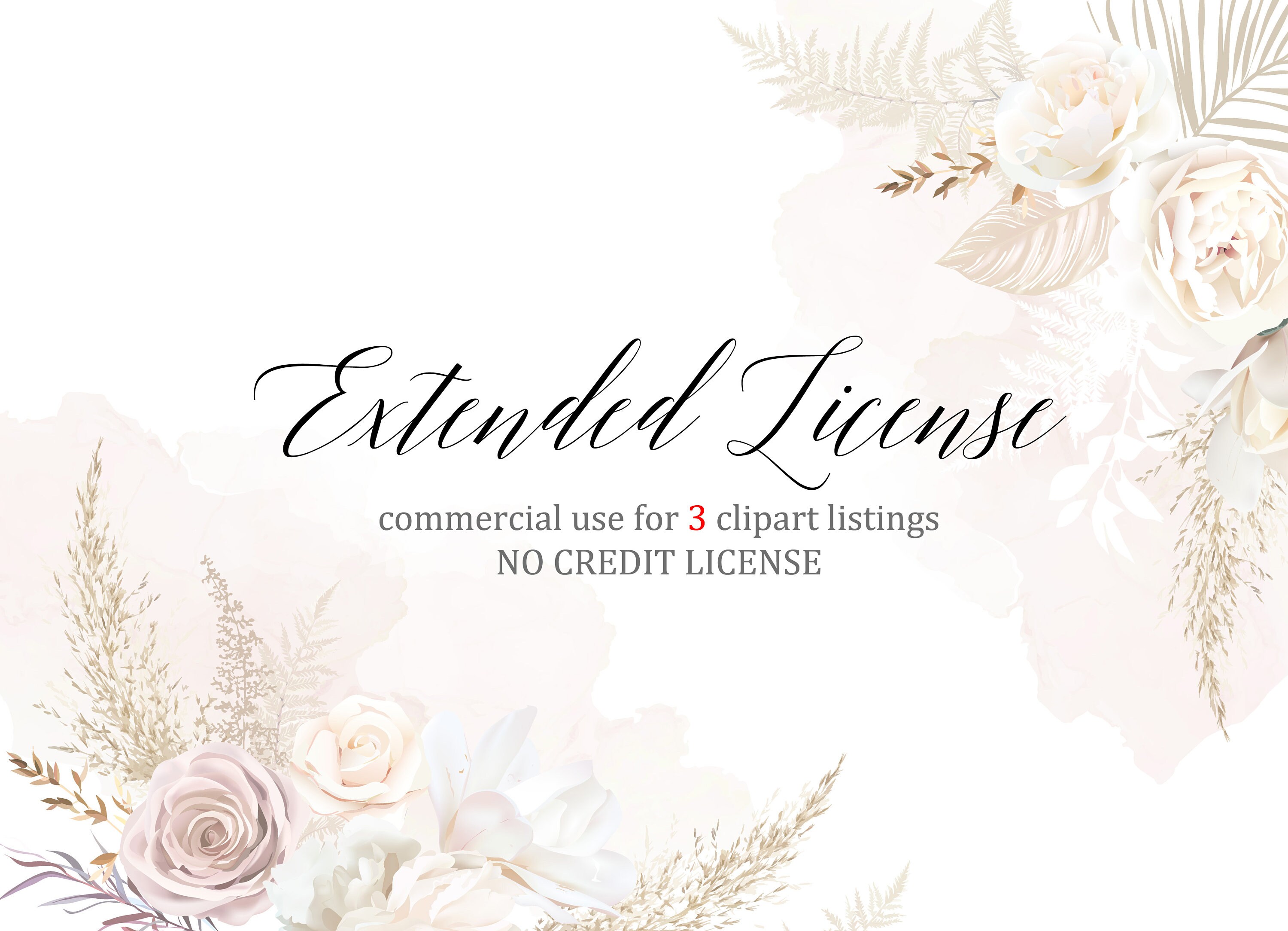 Permission And Licenses Clipart Of Flowers