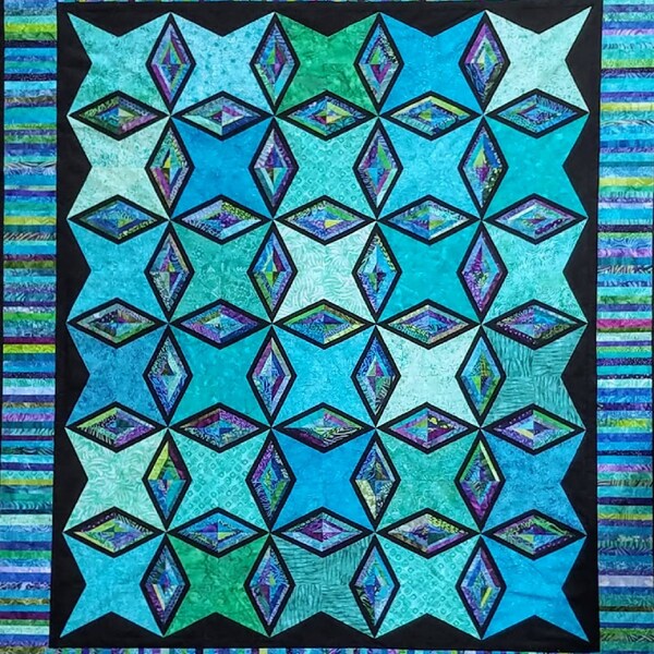 Blue Quilt Pattern - Etsy