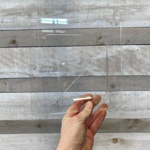 9x9" Inner Triangle Corner Handle Set 1 Acrylic Router Template - Etsy