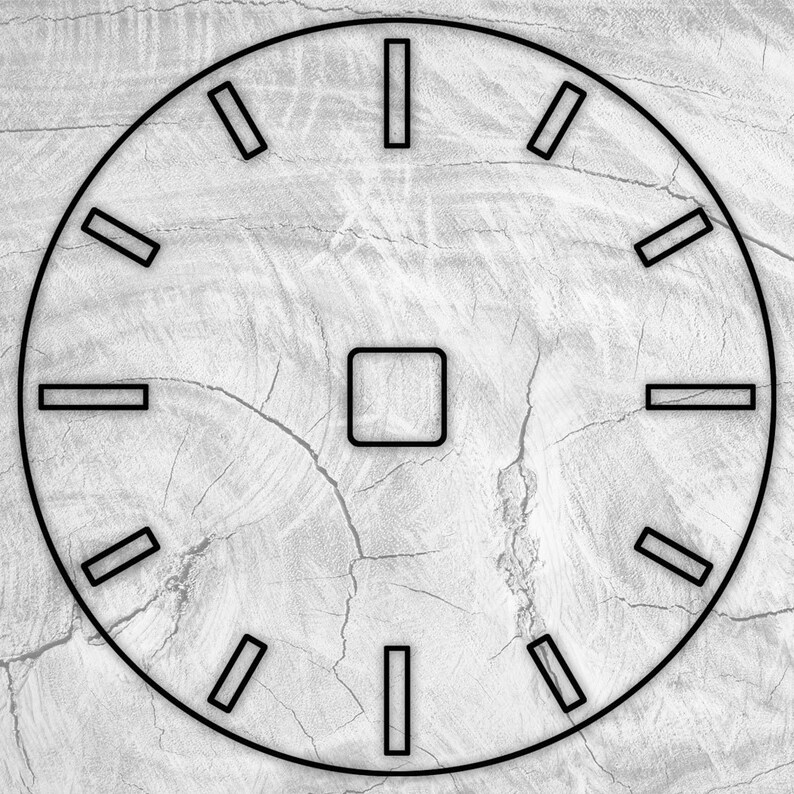 18 Circle Clock Dials Style 2 Acrylic Router Template - Etsy