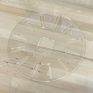12" Circle + Clock Dials Style 1 Acrylic Router Template - Etsy