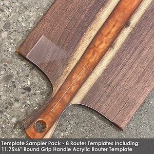 Router Templates 8 Pack Serving Board Handles Acrylic Templates - Etsy