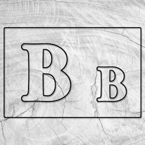 Dual 3" and 5" Letter Acrylic Router Template - Alphabet Inlay Template ...