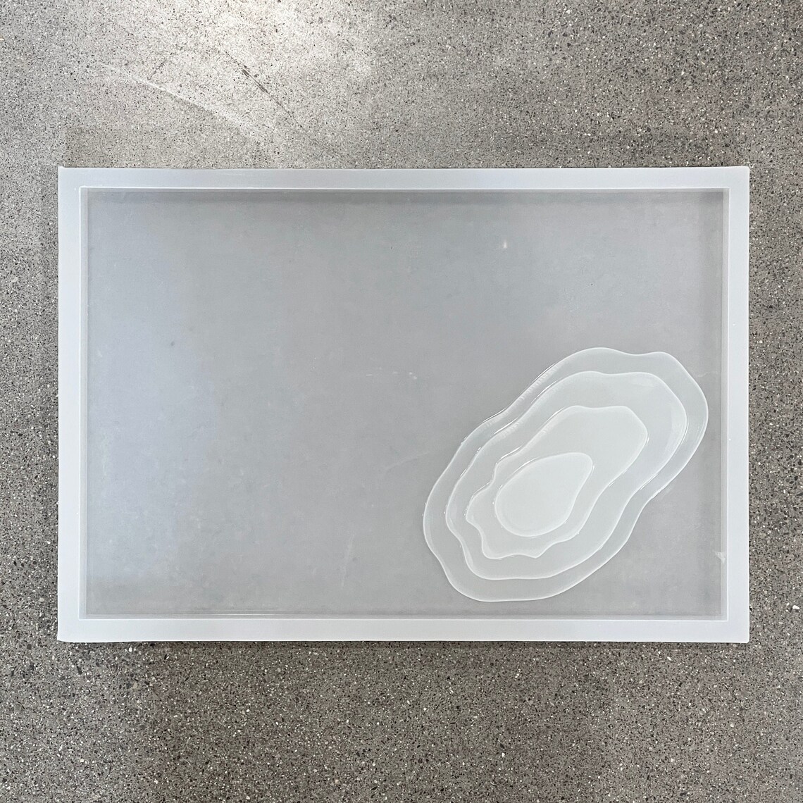 18x12x1.25" Tiered Lagoon Inlay 2 Silicone Mold - Charcuterie Board ...