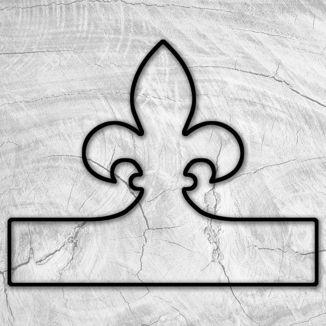 Fleur-de-lis Handle Acrylic Router Template - Etsy