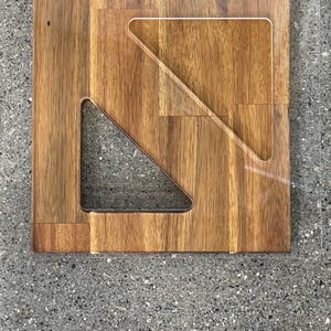 9x9" Inner Triangle Corner Handle Set 1 Acrylic Router Template - Etsy