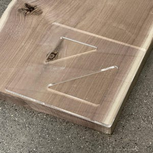 9x9" Inner Triangle Corner Handle Set 1 Acrylic Router Template - Etsy