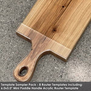 Router Templates 8 Pack Serving Board Handles Acrylic Templates - Etsy