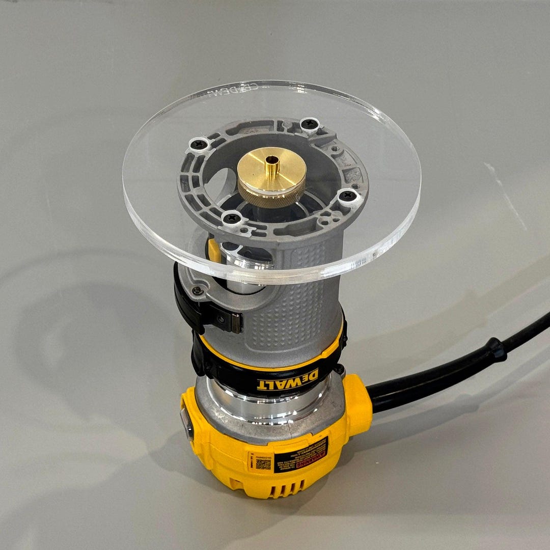 Dewalt (DWP611/DCW600B) Palm/trim Router Base Plate - 6" Round - Etsy