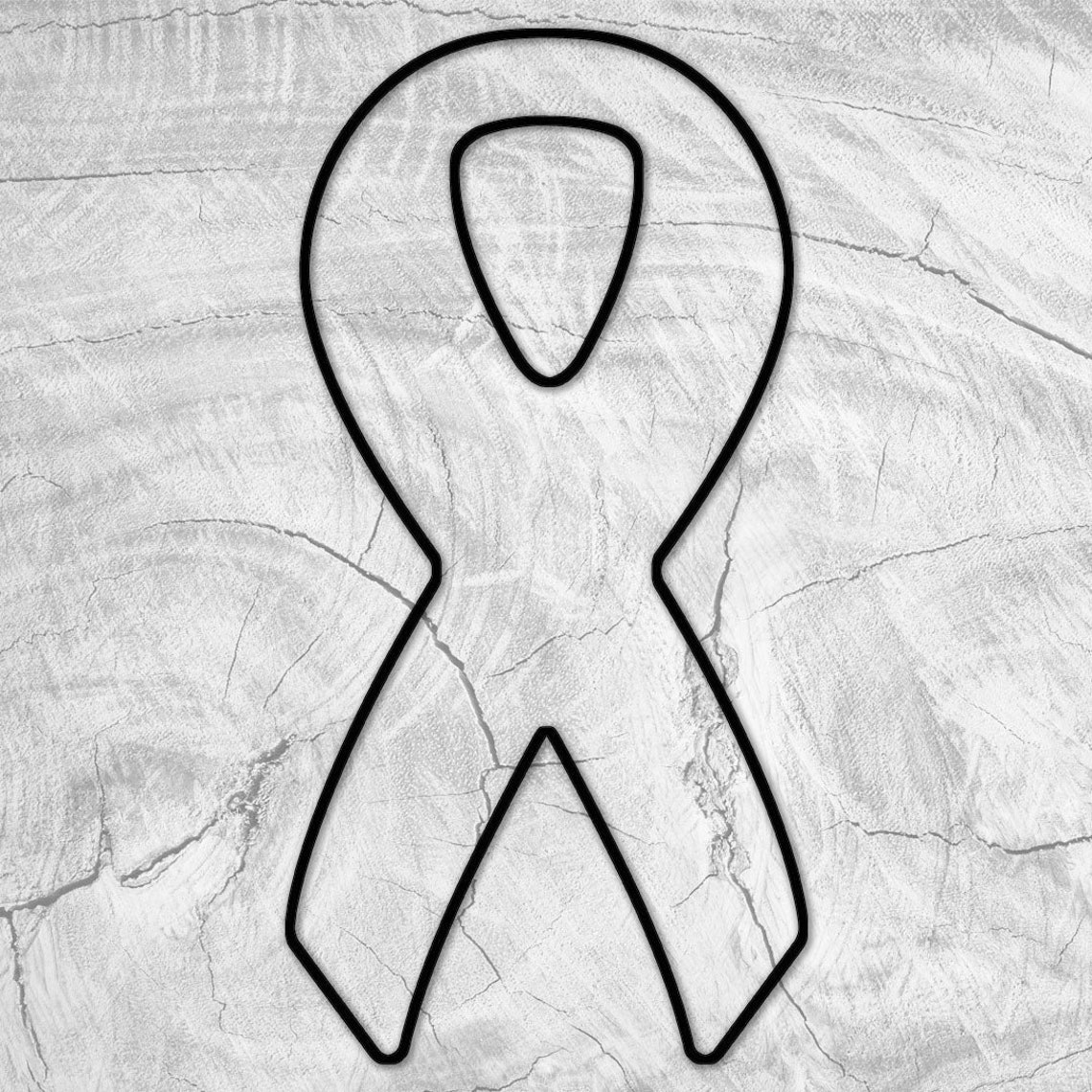 14x7 Awareness Ribbon Acrylic Router Template - Etsy