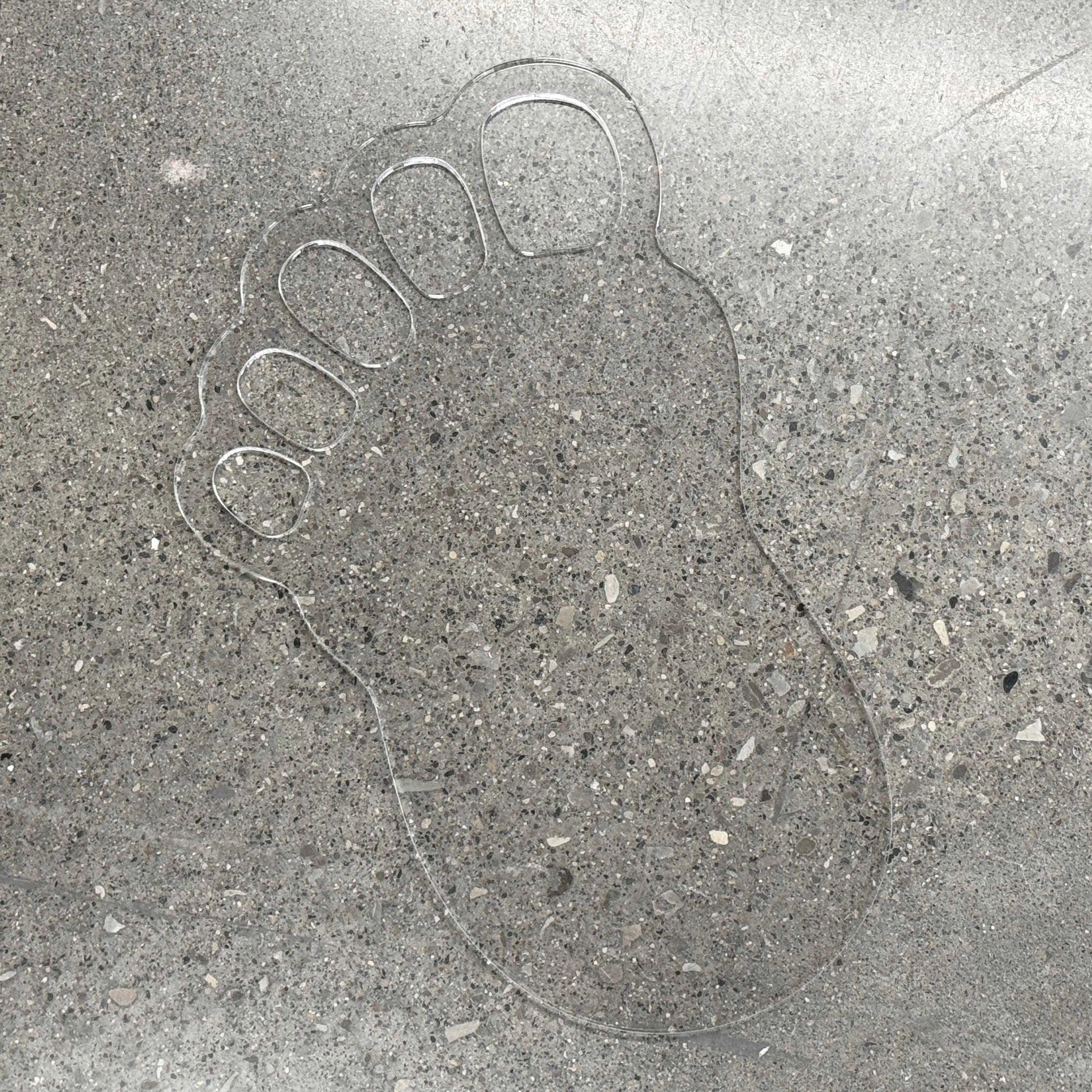16x9.75" Bigfoot / Yeti / Sasquatch Footprint Acrylic Router Template ...