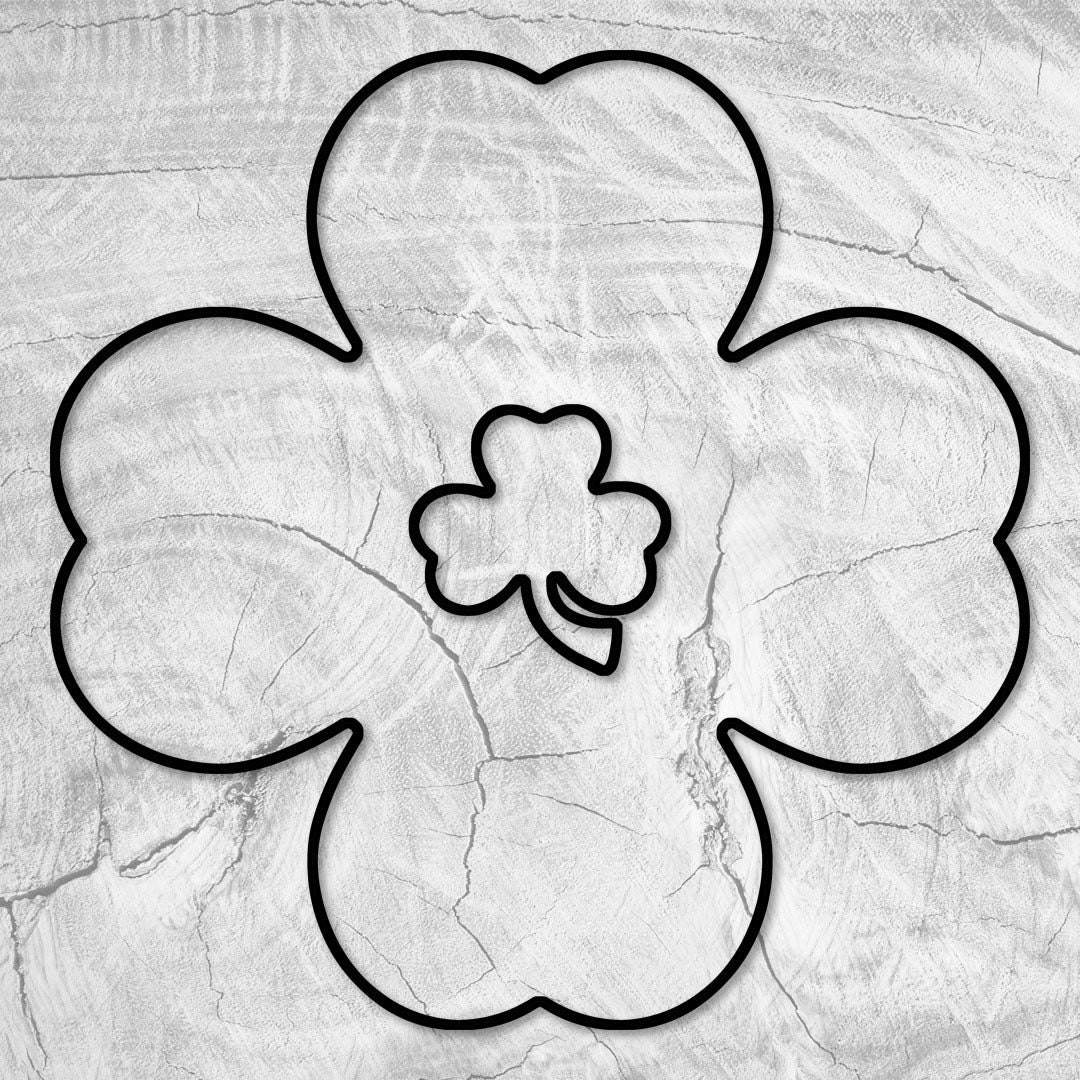 12.0x12.0 4 Leaf Clover Shamrock Inlay Acrylic Router Template - Etsy