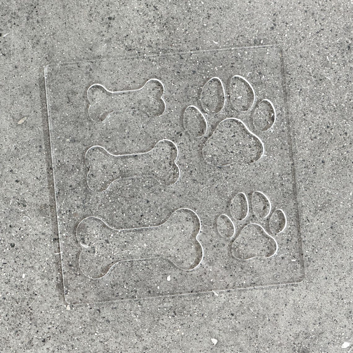 Dog Bone & Paw Inlay Acrylic Router Template - 5 Designs - Etsy