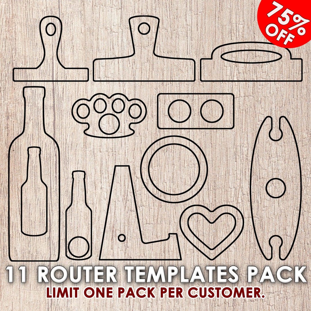 Router Templates 11 Pack - Woodworking Project Acrylic Templates - Etsy