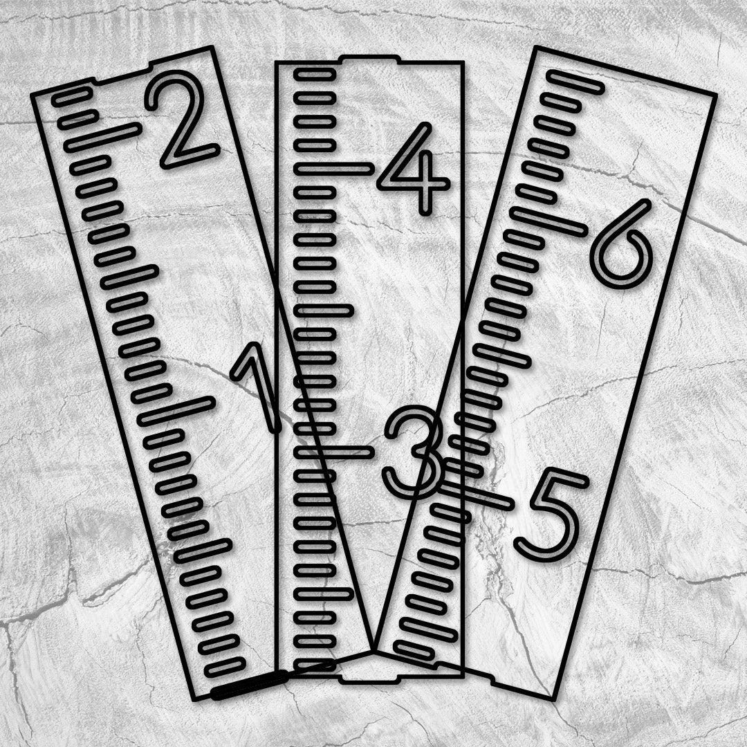 79.2x7.875" 3 Piece Growth Chart Inlay Acrylic Router Template Set - Etsy