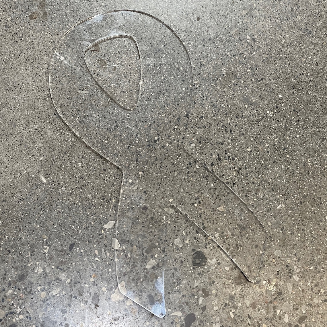 14x7 Awareness Ribbon Acrylic Router Template - Etsy