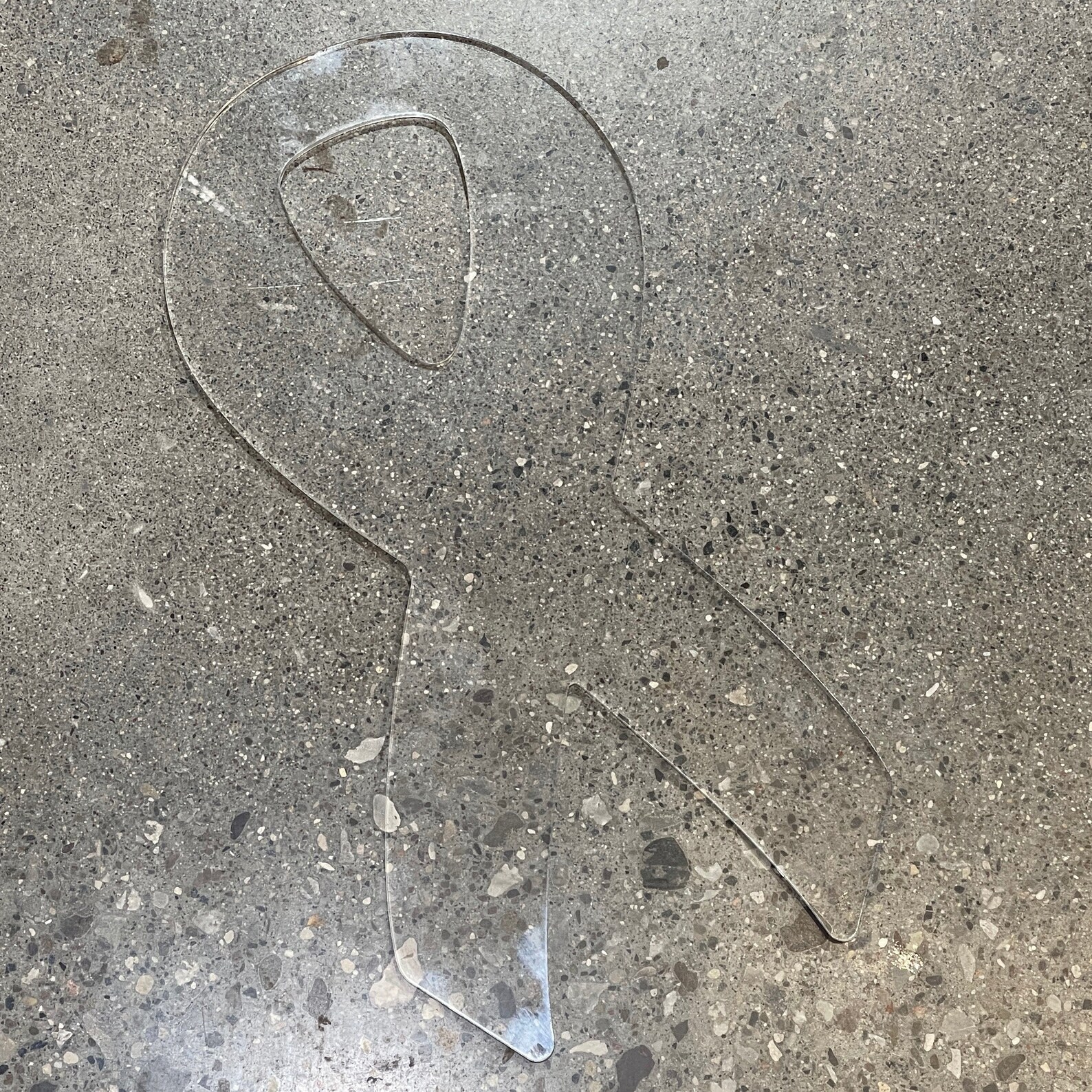 14x7 Awareness Ribbon Acrylic Router Template - Etsy