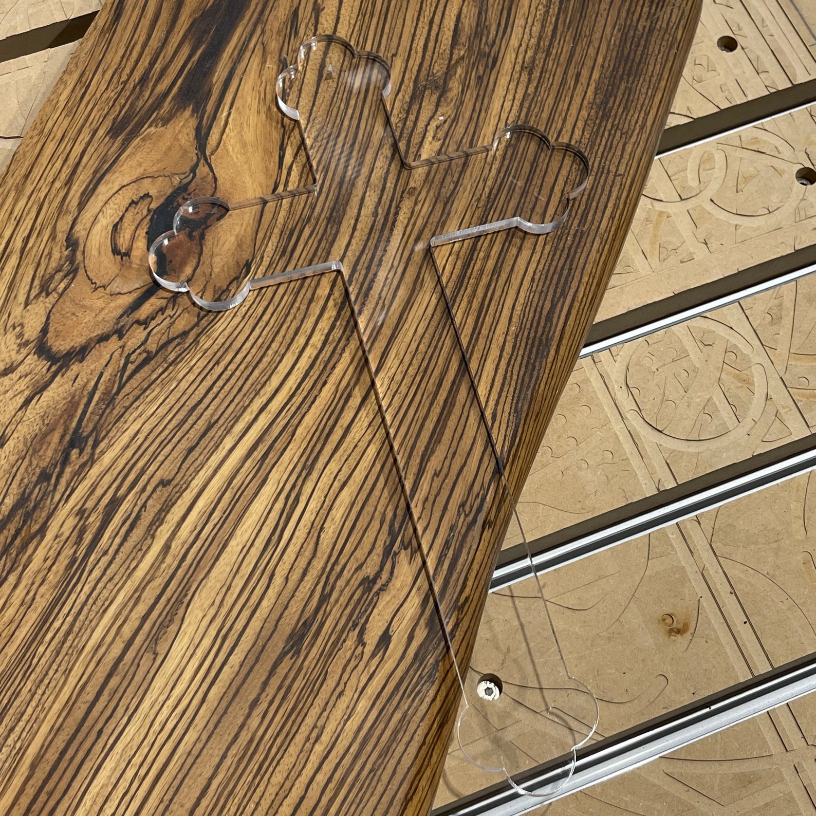 15.75x8.75 Roman Cross Acrylic Router Template | Etsy