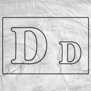 Dual 3" and 5" Letter Acrylic Router Template - Alphabet Inlay Template ...