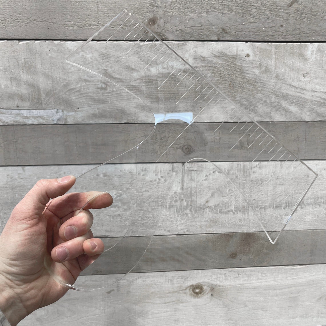 11.75x10.5 Flared Oval Handle Acrylic Router Template - Etsy