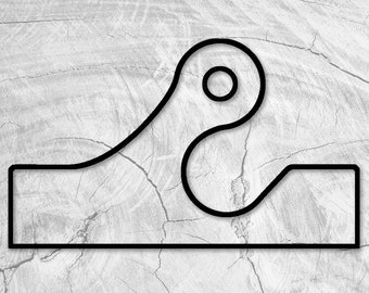 Organic Handle Acrylic Router Template | Etsy