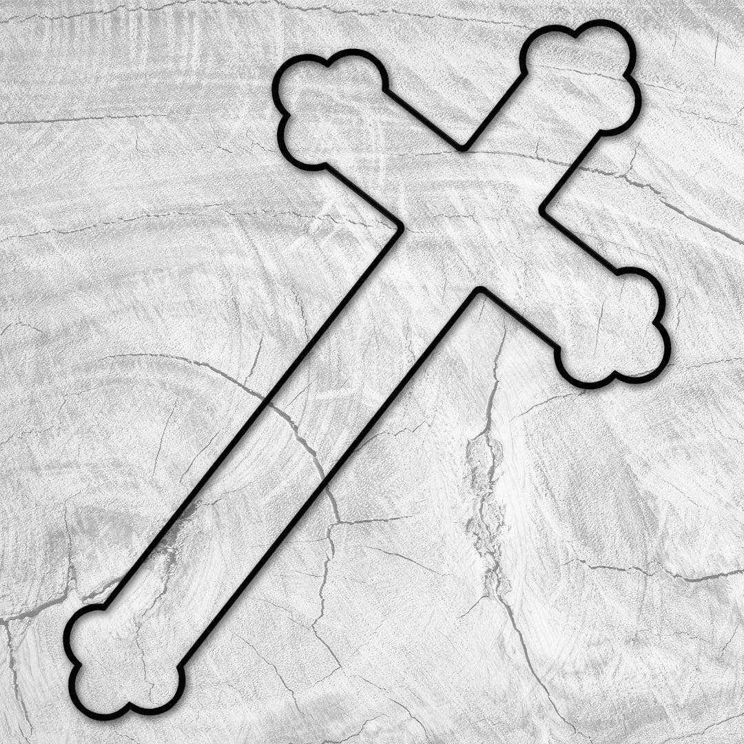 15.75x8.75" Roman Cross Acrylic Router Template - Etsy