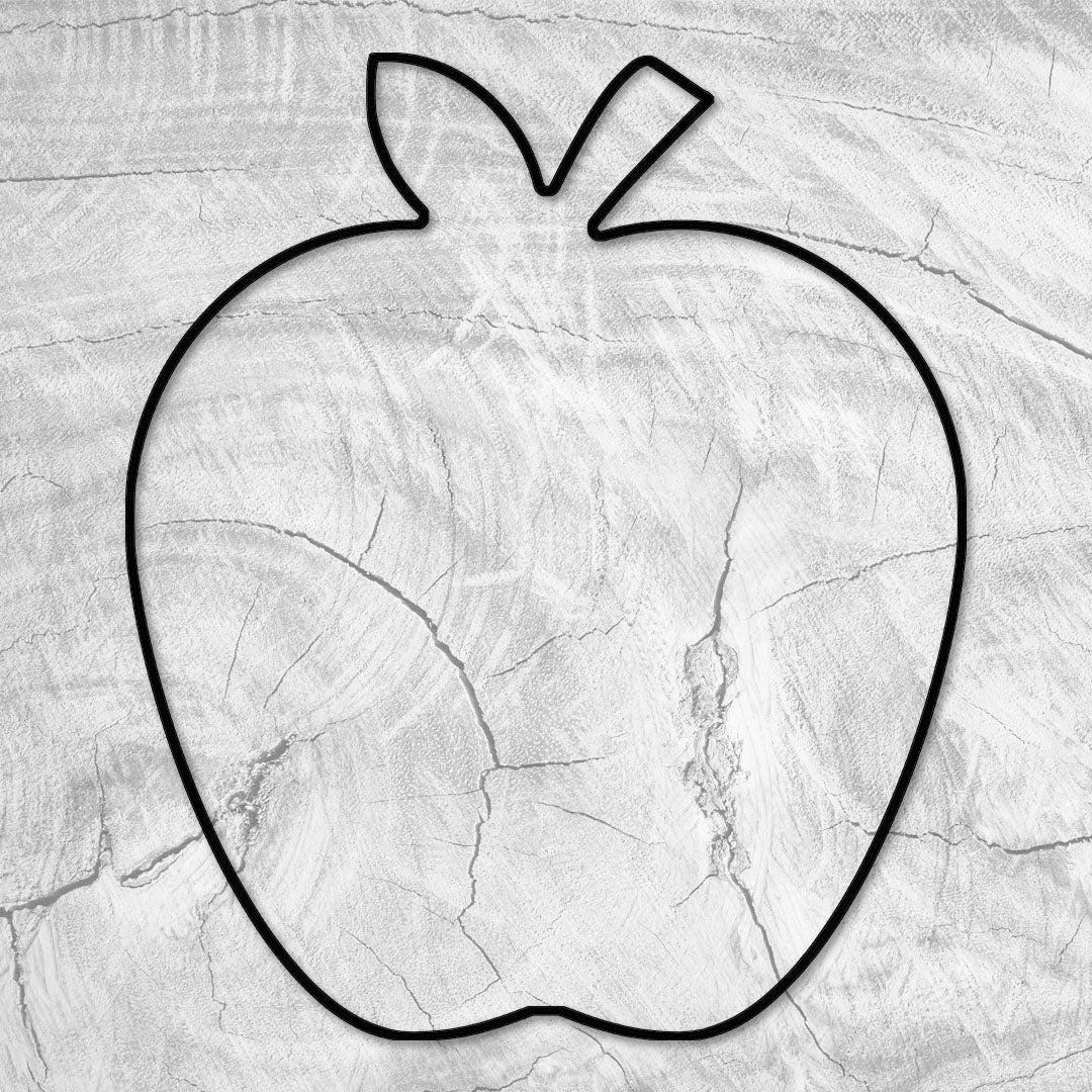 14x11.9" Apple Shaped Serving Board Acrylic Router Template - Etsy