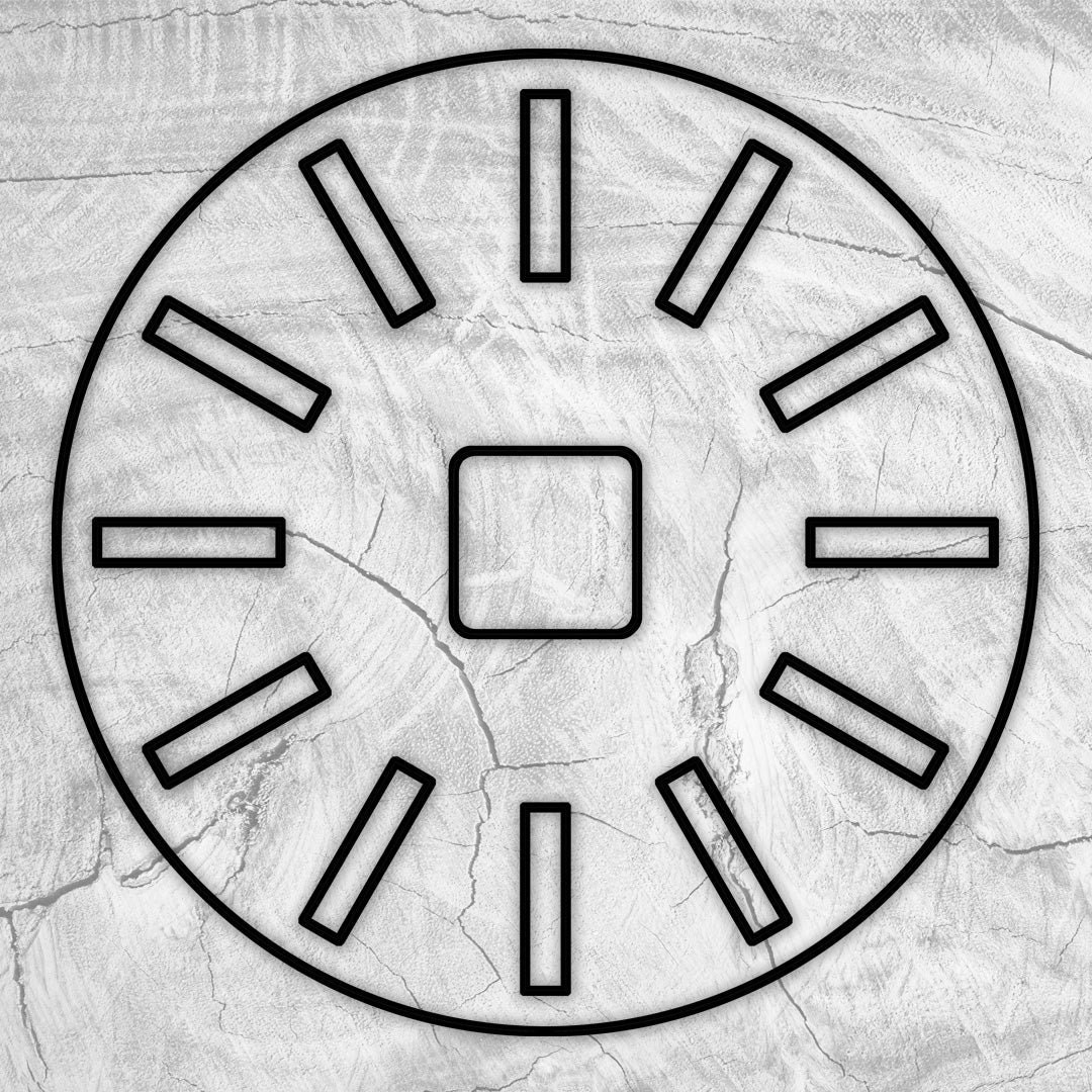 12 Circle Clock Dials Style 1 Acrylic Router Template - Etsy