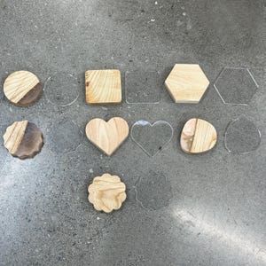 Coaster Acrylic Router Templates Set 7 Shapes - Etsy