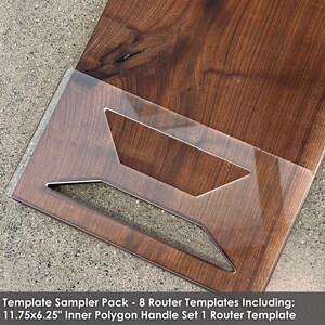 Router Templates 8 Pack Serving Board Handles Acrylic Templates - Etsy