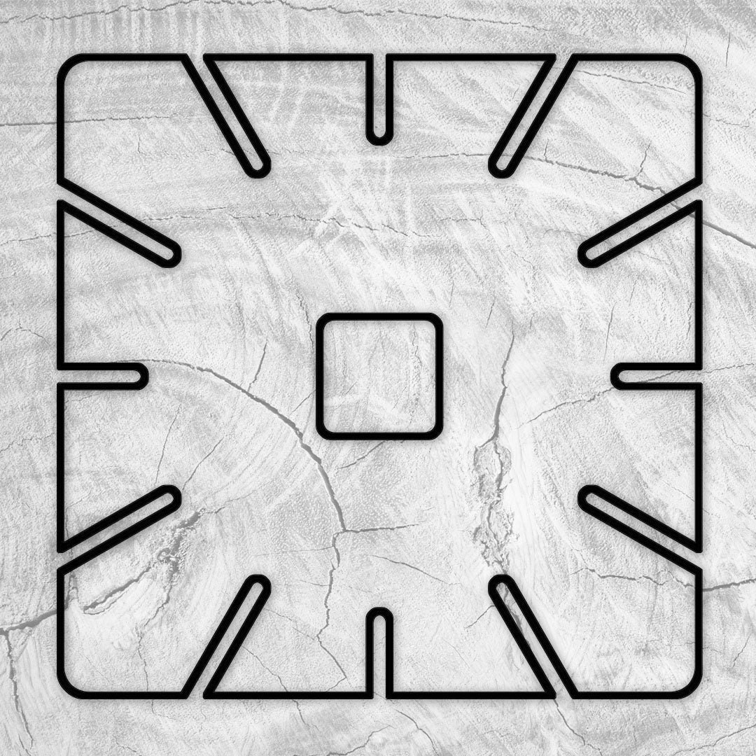 12 Square Clock Style 1 Acrylic Router Template - Etsy