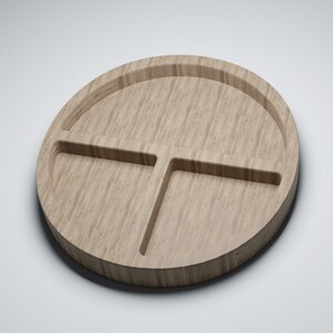 12.0x12.0 Three Pocket Tray 16 Acrylic Router Template - Etsy