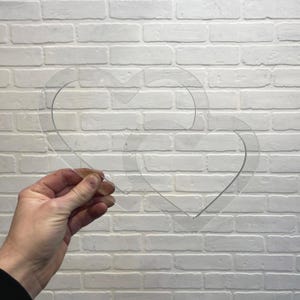 10.4x8.2" Nested Double Heart Tray 08 Acrylic Router Template - Etsy