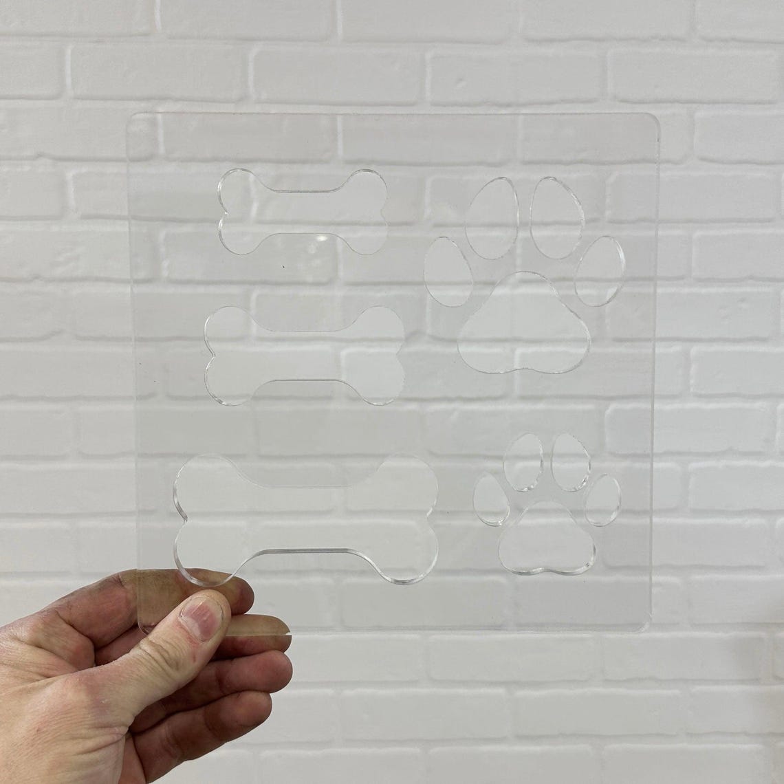 Dog Bone & Paw Inlay Acrylic Router Template - 5 Designs - Etsy