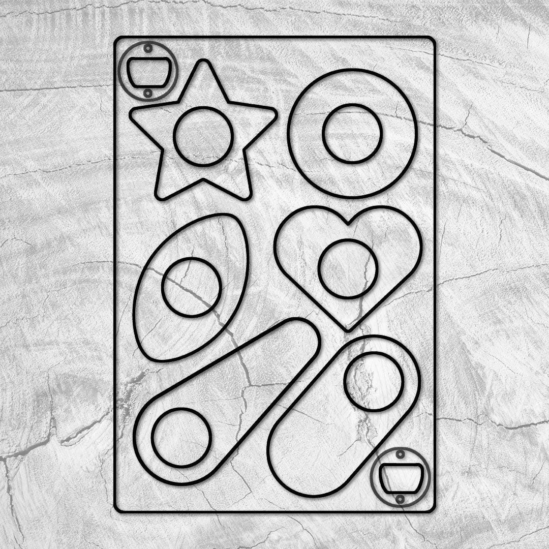 Bottle Opener Template Set 1 - 6 Bottle Opener Acrylic Router Templates ...