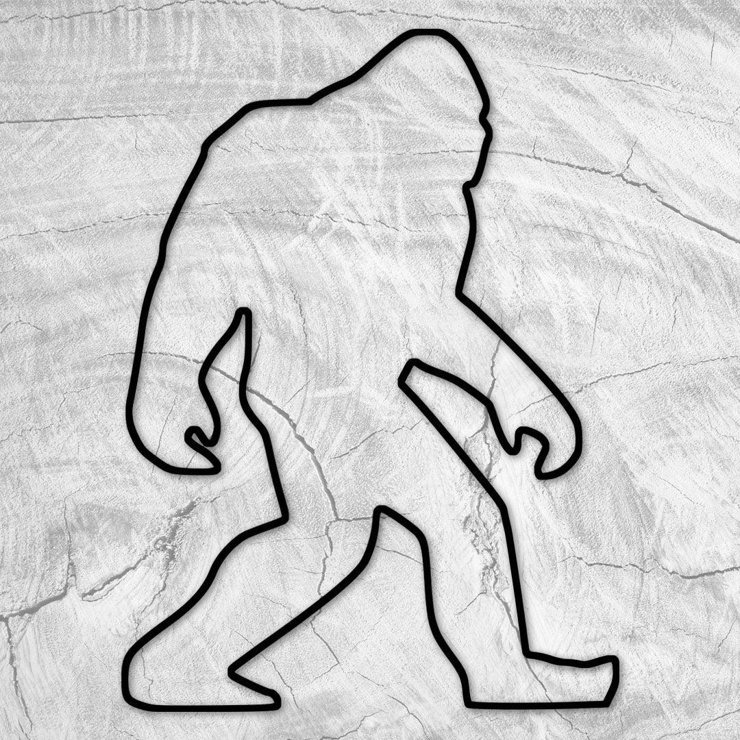 16x12" Bigfoot / Yeti / Sasquatch Silhouette Acrylic Router Template - Etsy