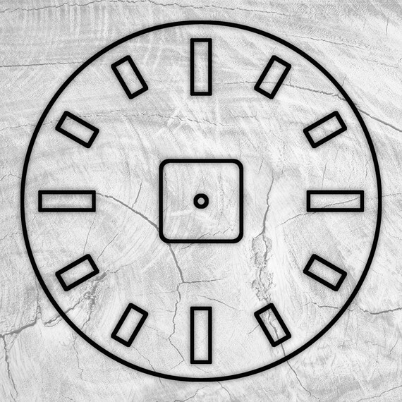 10 Circle Clock Dials Style 2 Acrylic Router Template - Etsy