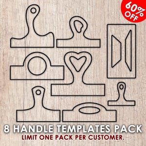 Router Templates 8 Pack - Serving Board Handles Acrylic Templates - Etsy
