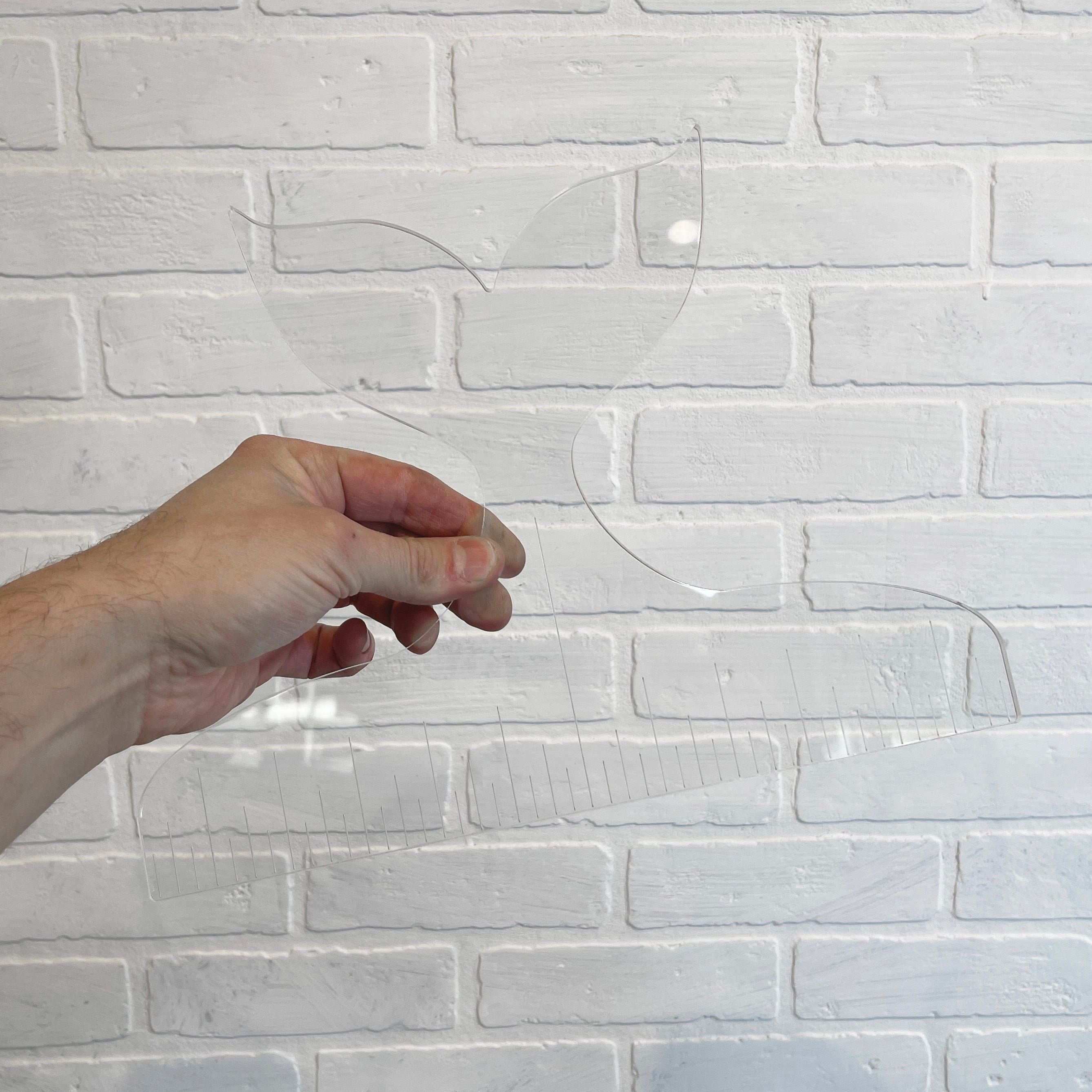 Mermaid Tail Handle Acrylic Router Template - Etsy