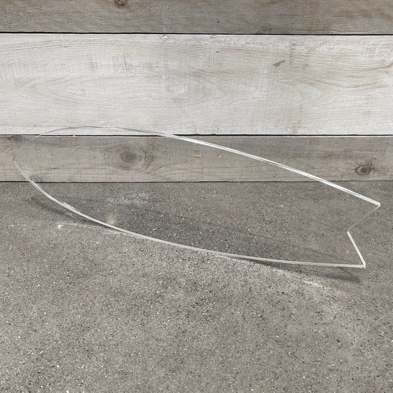 24x7.7 Large Fishtail Surfboard Acrylic Router Template - Etsy