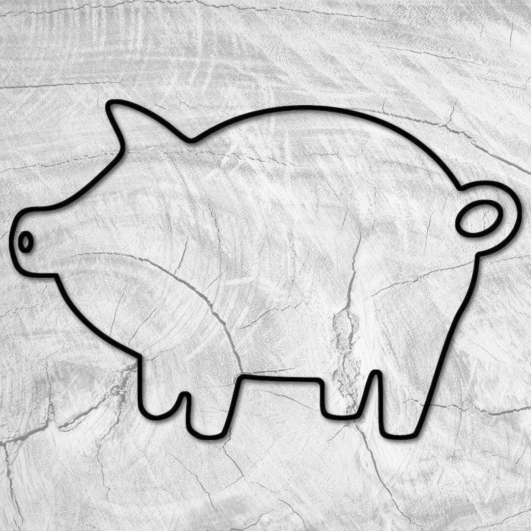 15.9x10.5" Pig Shaped Serving Board Acrylic Router Template - Etsy