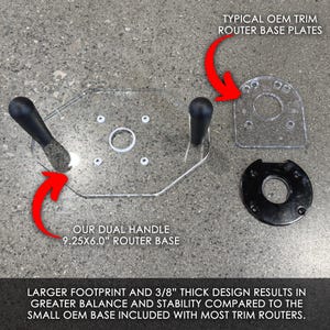 WEN (RT1460) Palm/trim Router Base Plate - Two Handle - Etsy