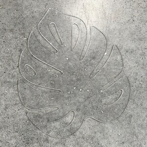 14.0x11.75 Monstera Leaf Acrylic Router Template - Etsy