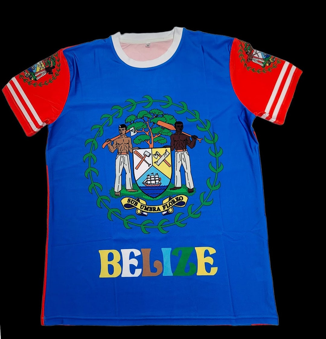 Belize Flag Jersey ,t Shirt - Etsy