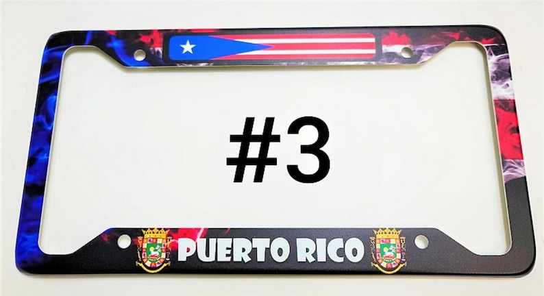 Puerto Rico Flag License Plates Frames - Etsy