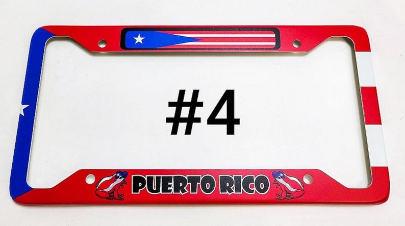 Puerto Rico Flag License Plates Frames - Etsy
