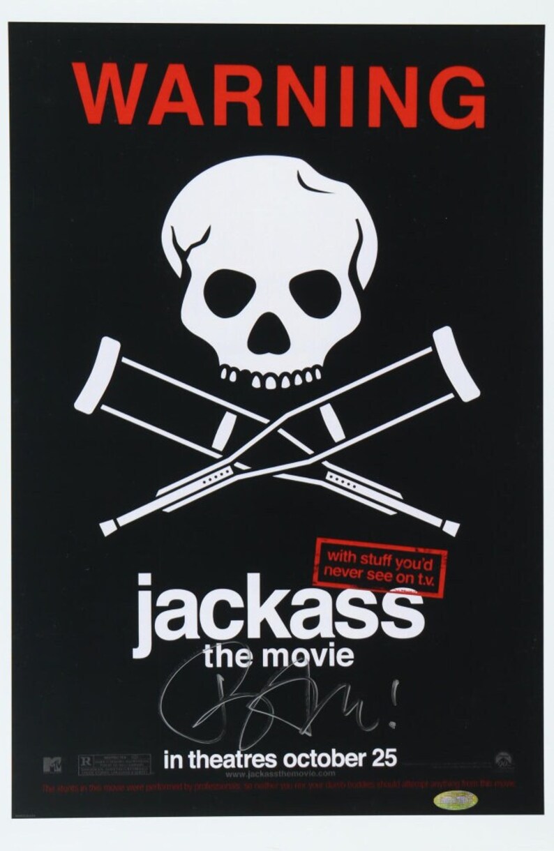 Bam Margera Signed jackass 16x20 Photo Steiner Certification - Etsy